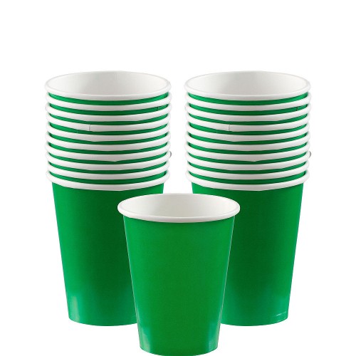Paper Cup 9oz Festive Green