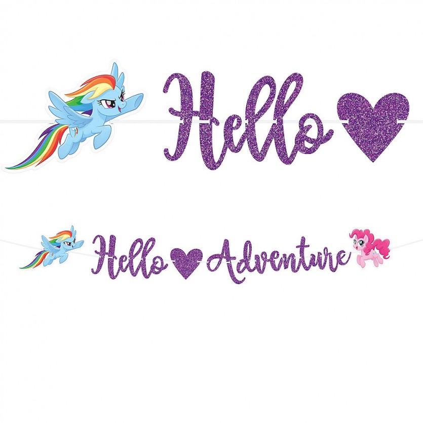 My Little Pony Friendship Adventures Letter Banner Ribbon Banner