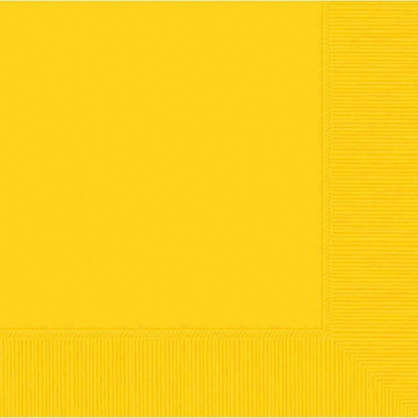 Yellow Sunshine 2-Ply Luncheon Napkins - Paper