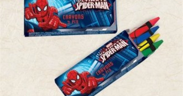 Marvel Spider-Man Crayons Favor