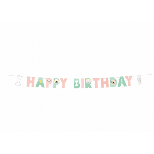 Letter Banner Hello Pets Paper 180 x 15 cm